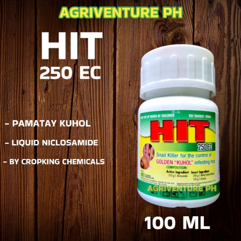 HIT 250 EC PAMATAY KUHOL LIQUID NICLOSAMIDE ( 100 ML ) BY CROPKING ...