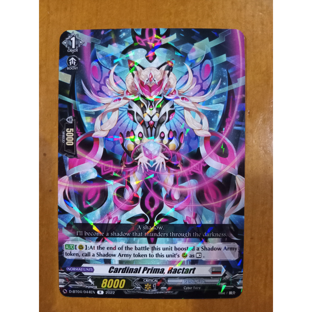CFV Cardinal Prima, Ractart R D-BT04 Brandt Gate Cardfight Vanguard English | Shopee Philippines