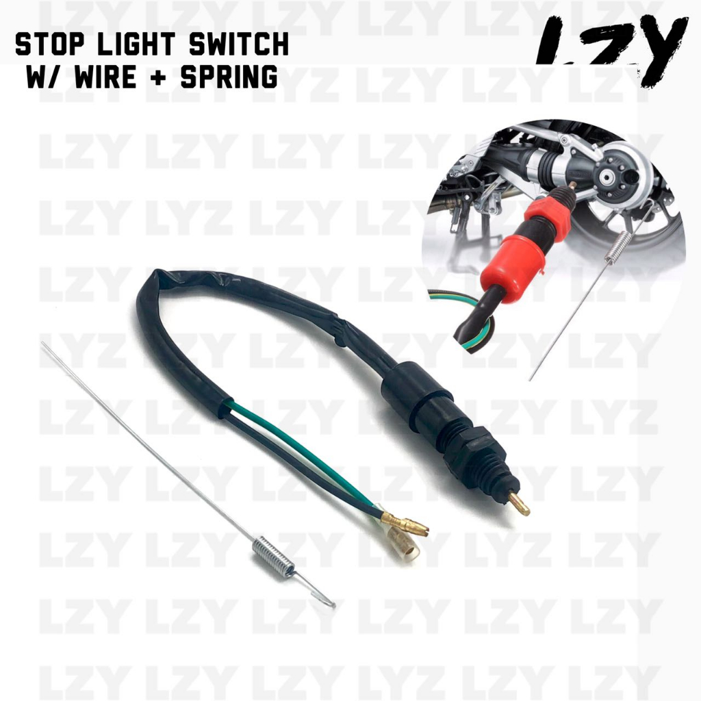 Brake Light Stop Light Switch With Wire and Spring Motorcycle ...