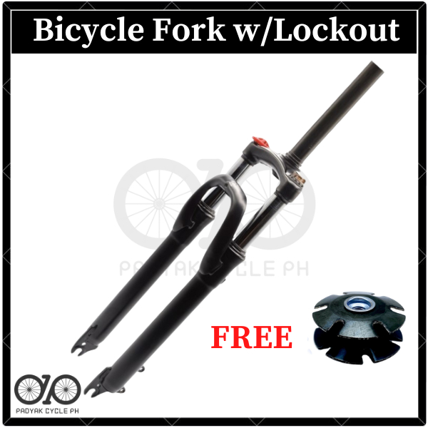 MTB Mountain Bike fork 26 / 27.5 / 29 With Lock Out & Star/Flower Nut ...