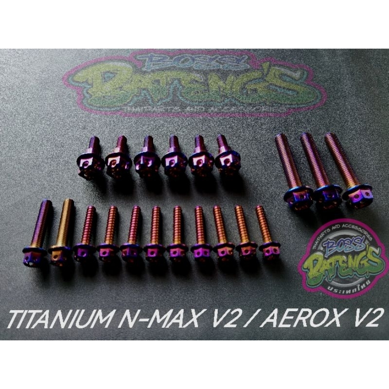 AEROX V1/V2 CVT BOLT /AIRBOX BOLT /CRANKSHAFT BOLT {GOLD-WHITEGOLD ...