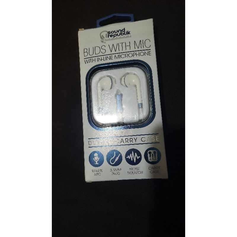 Buds with mic with inline microphone | Shopee Philippines