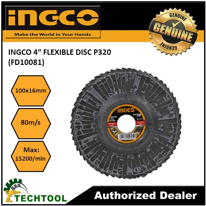 INGCO 4” FLEXIBLE DISC P320 (FD10081) | Shopee Philippines