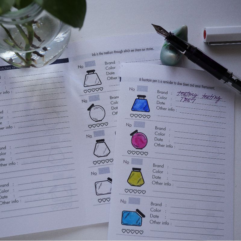 On Hand A6 Handbound INK SWATCH Notebook | Shopee Philippines