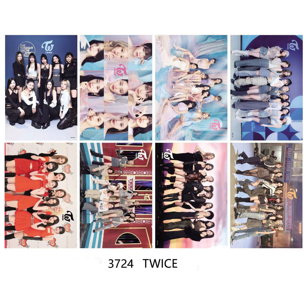 TWICE POSTERS 8 PIECES Kpop A3 SIZE 29 cm X 42 cm High Quality | Shopee ...