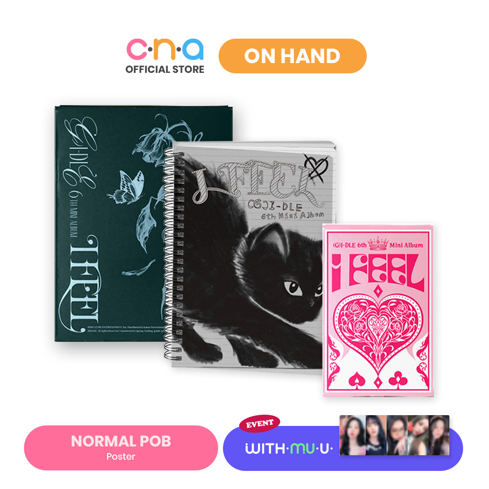 CNA (G)I-DLE - I Feel 6th Mini Album (Withmuu POB) | Shopee Philippines