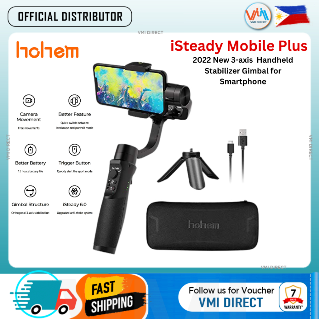 Hohem iSteady Mobile Plus 3Axis Handheld Smartphone Gimbal Stabilizer ...