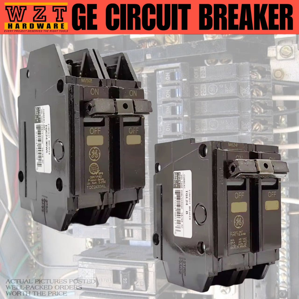 ORIGINAL GE HEAVY DUTY PLUG IN / BOLT ON CIRCUIT BREAKER 15/20/30/40/60 ...