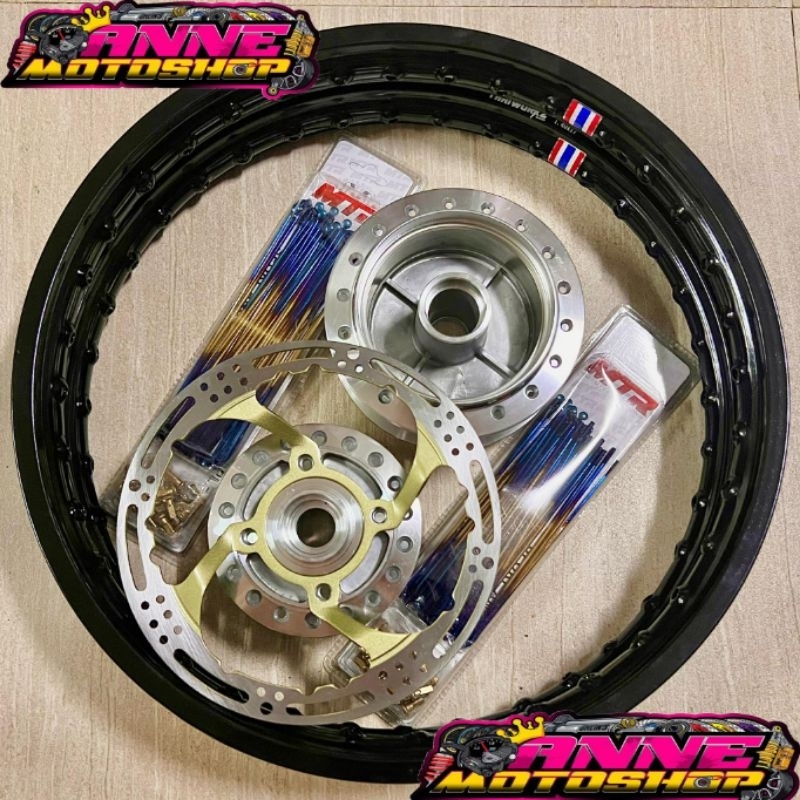 Rimset For Xrm, Wave, Rs125, Wave Gilas (For Bowltype Disc) | Shopee ...
