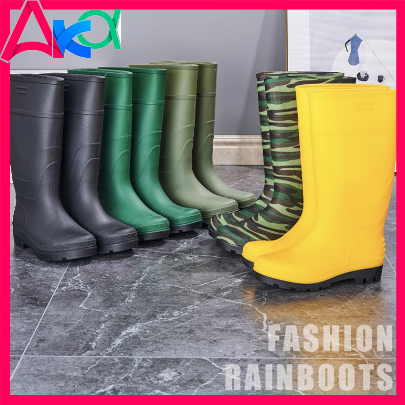 Super thick Matte Rain boots for men bota rain shoes heavy duty na bota ...