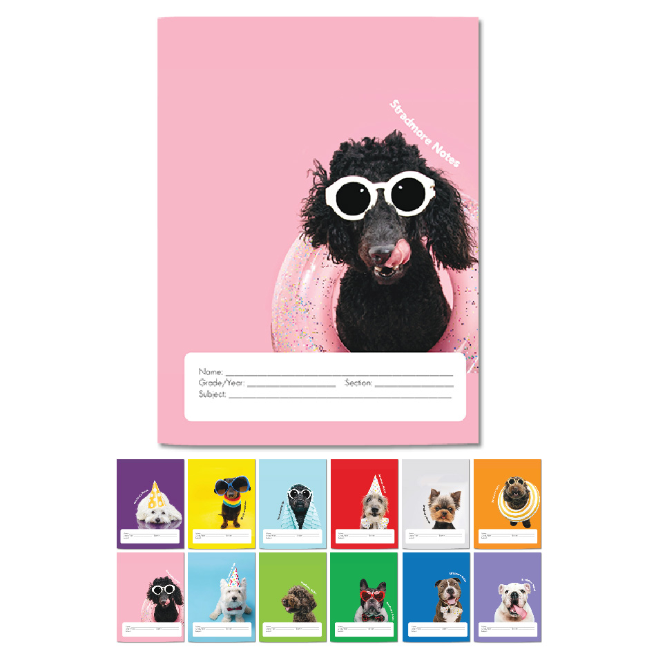 Stradmore Pet Society Composition/Writing Notebook with Plastic Jacket ...