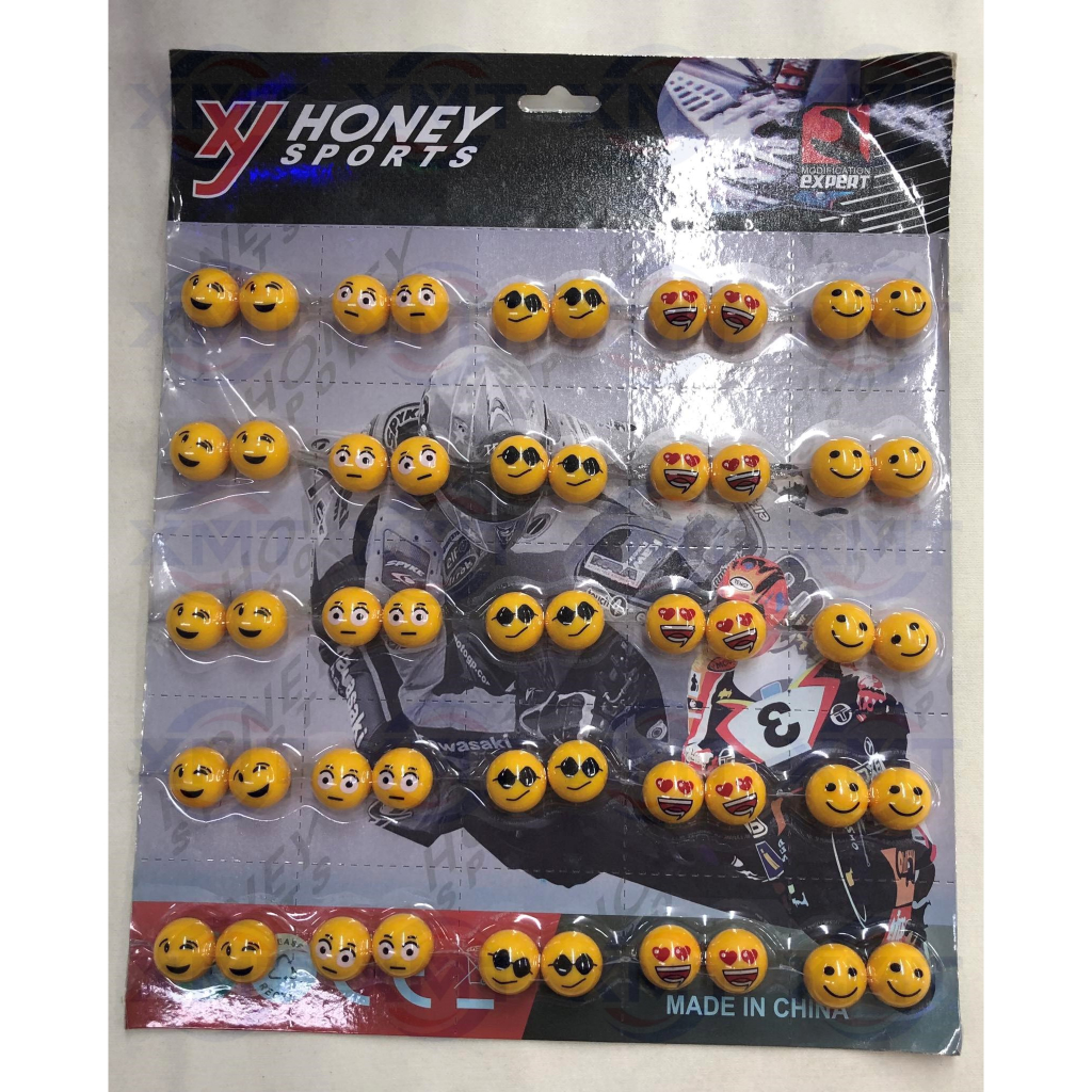 Tire Valve Cap/Pito Cap Universal for Bicycle/Motorcycle/Car Emoji ...