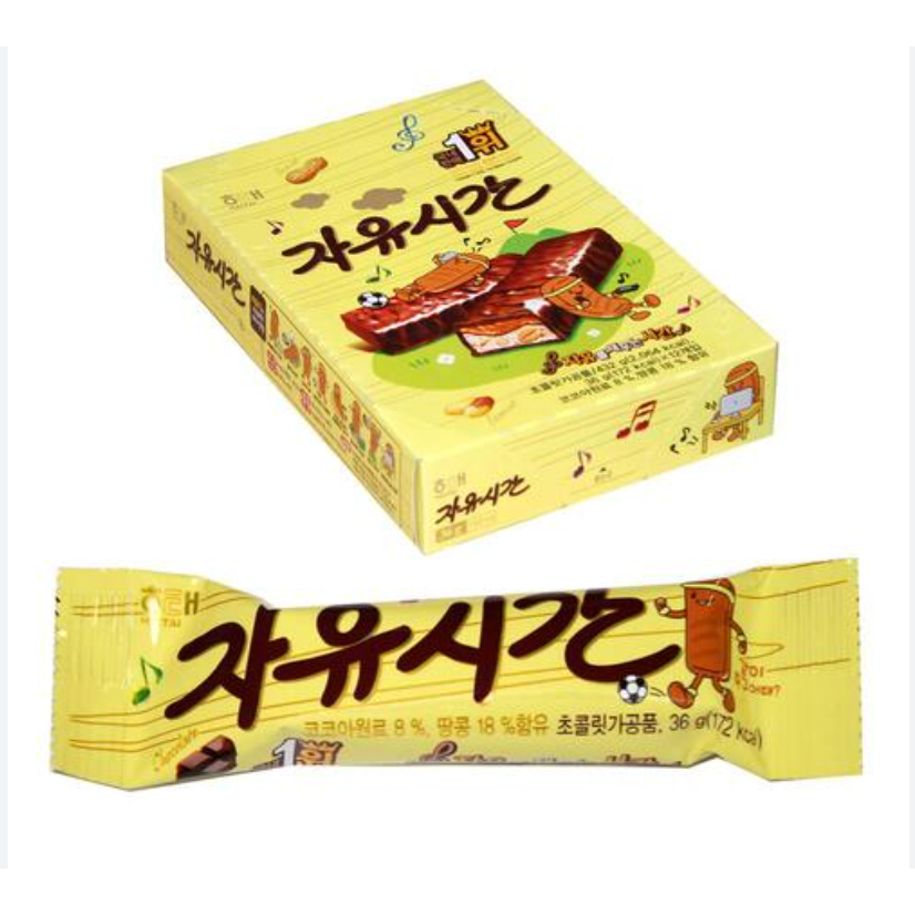 Haitai Korean Free Time Chocolate Bar Snack Bar 36g | Shopee Philippines