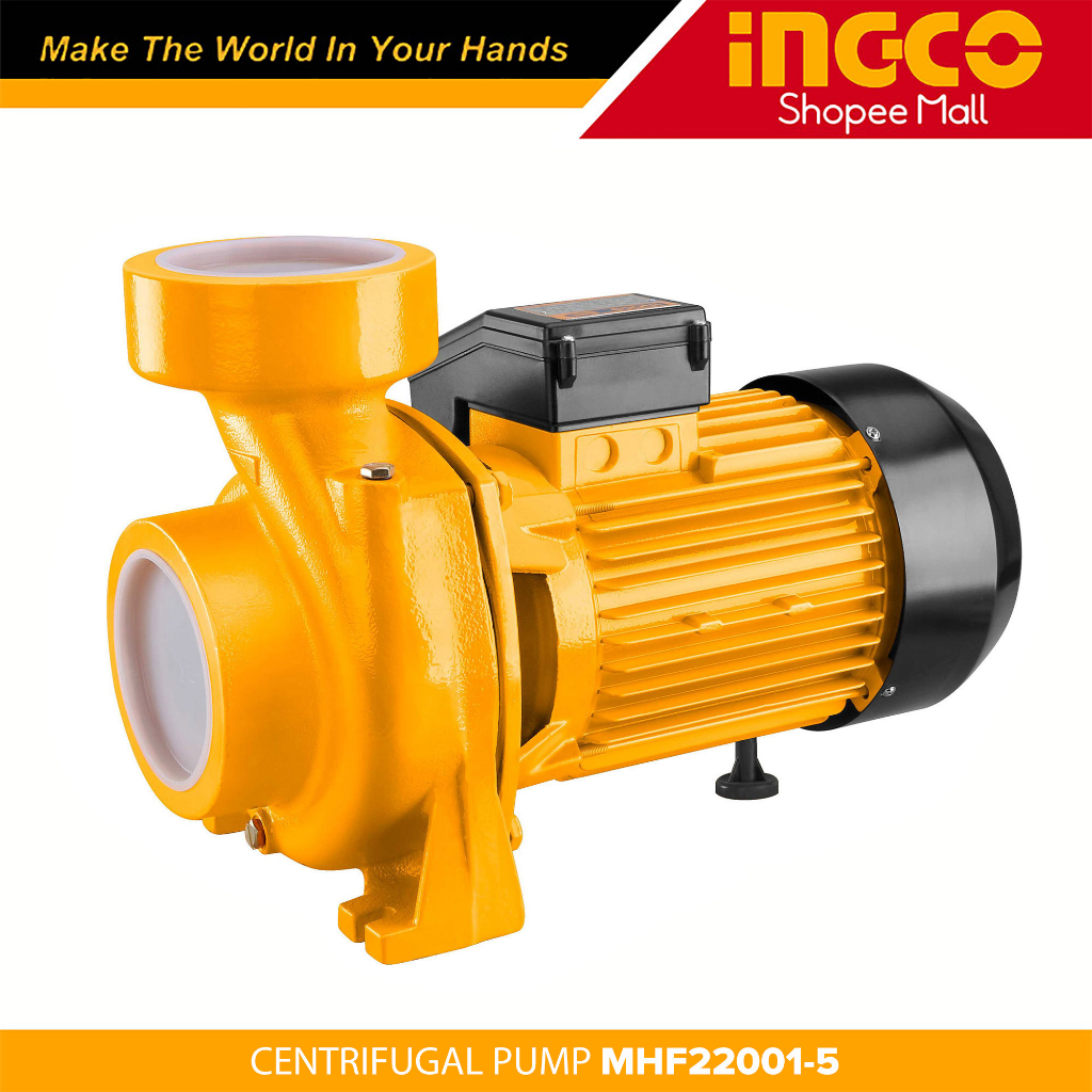Ingco MHF22001-5 Industrial Centrifugal Pump 3HP 2200W Brass Impeller ...