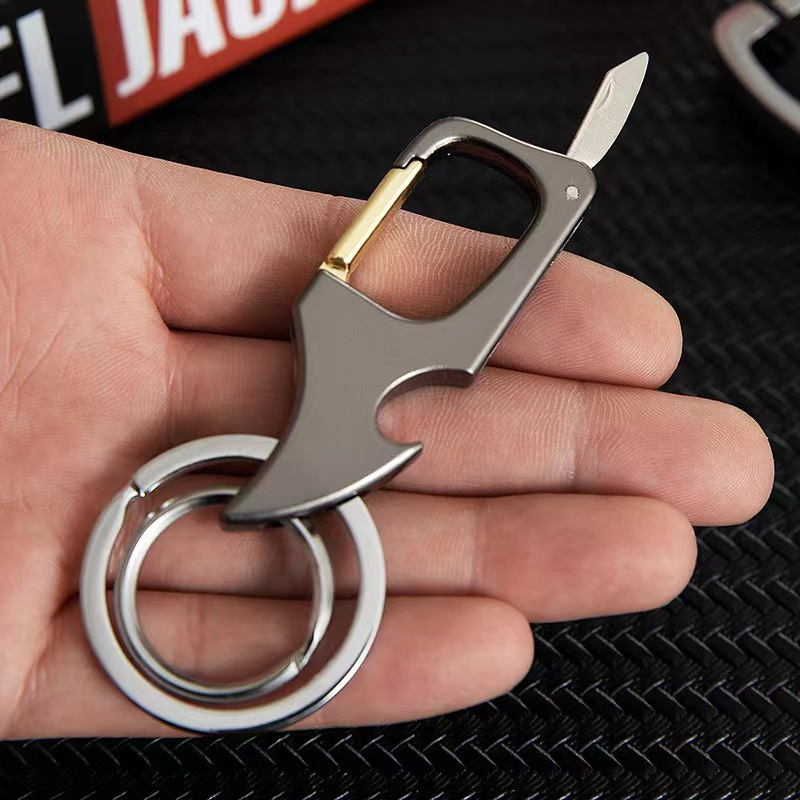 Custom lettered Keychain 4 in 1 Heavy Duty Keychain Rotating Keyring ...