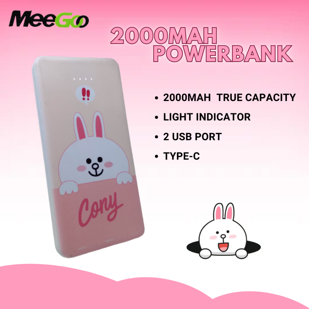 MEEGO 20000mAh Triple Port PortableFast Charging Powerbank CONY Design ...