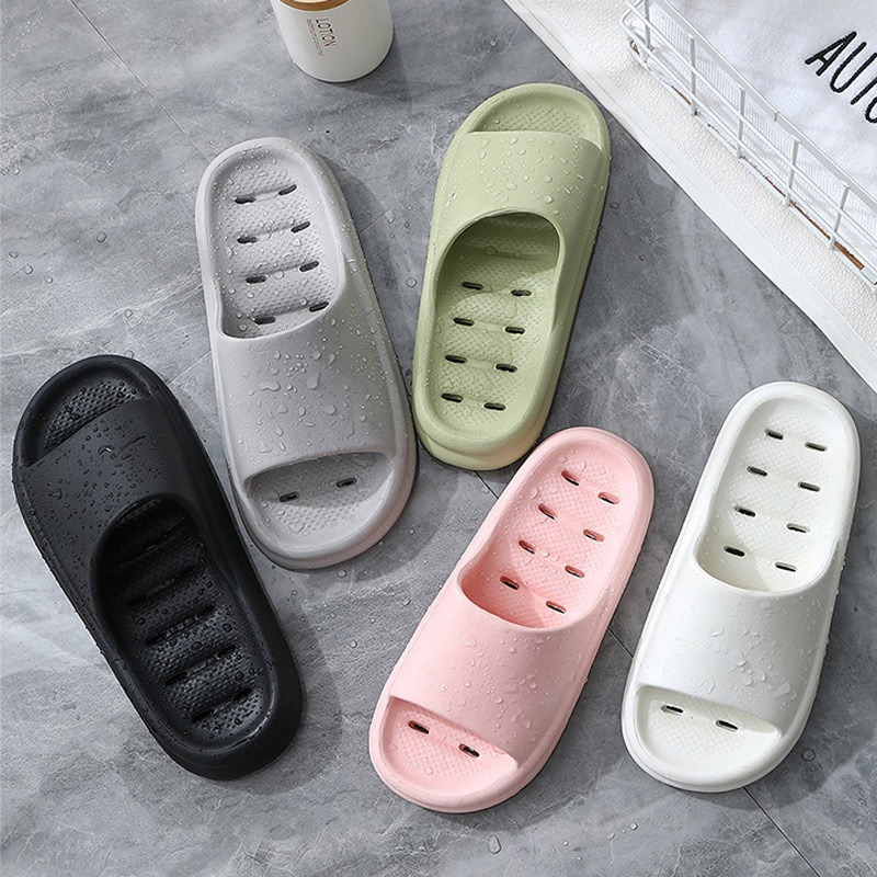 Japanese thick soled bathroom quick-drying slippers home indoor ...
