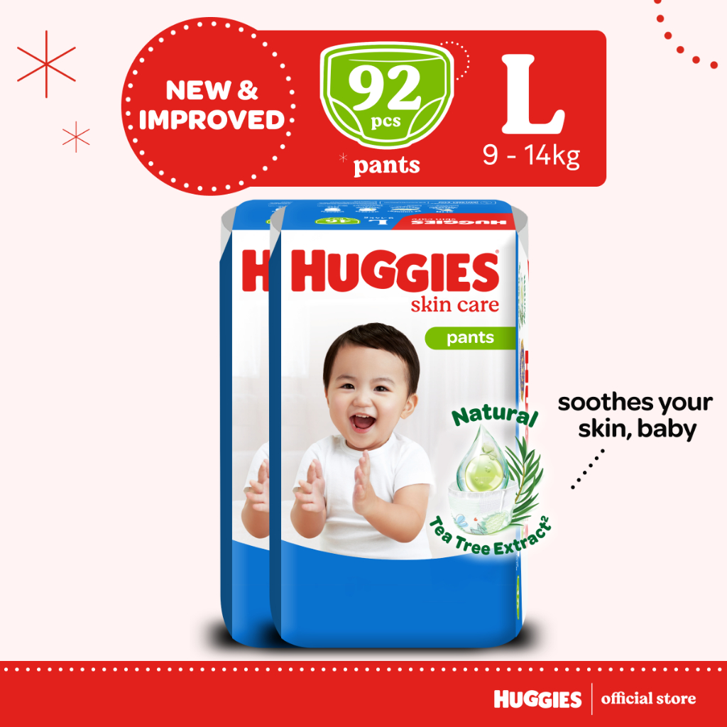 Huggies Skin Care Pants Large - 46 pcs x 2 packs (92 pcs) | Shopee ...