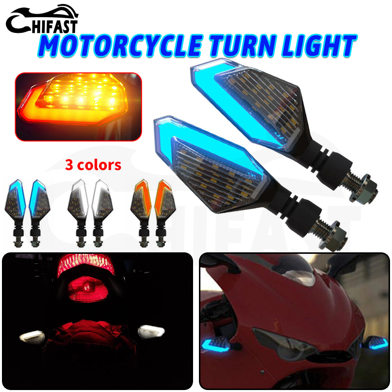 HIFAST 2PCS Motorcycle LED Turn Signal Lights Signal Lamp Motorcycle ...