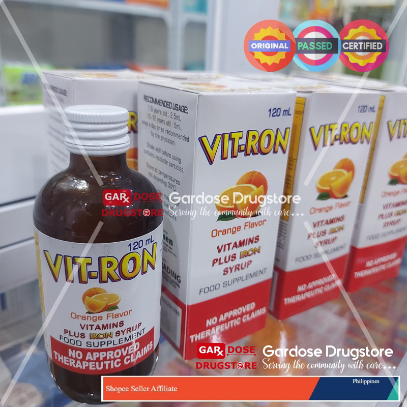 [𝗟𝗶𝗰𝗲𝗻𝘀𝗲𝗱 𝗗𝗿𝘂𝗴𝘀𝘁𝗼𝗿𝗲] Vitron Drops & Syrup Vitamins plus Iron [RSV ...