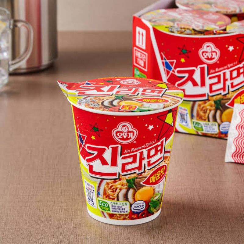 Jin Ramen Cup 65g (Korean Ottogi Jin Ramyun Spicy) | Shopee Philippines