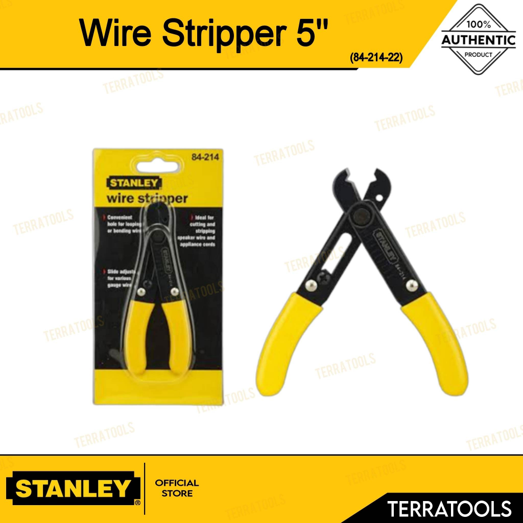Stanley 5 inch wire stripper cutter #84-214 | Shopee Philippines