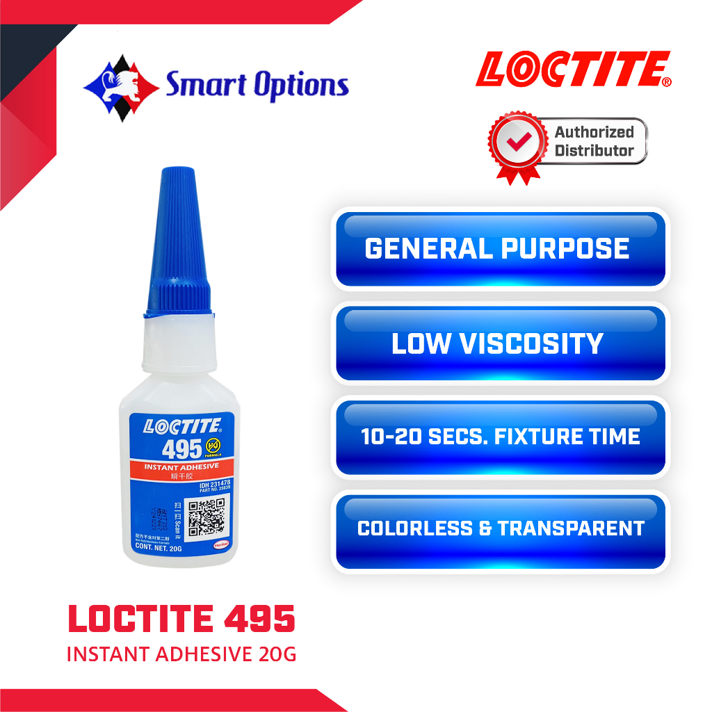 LOCTITE 495 INSTANT ADHESIVE 20G | Shopee Philippines