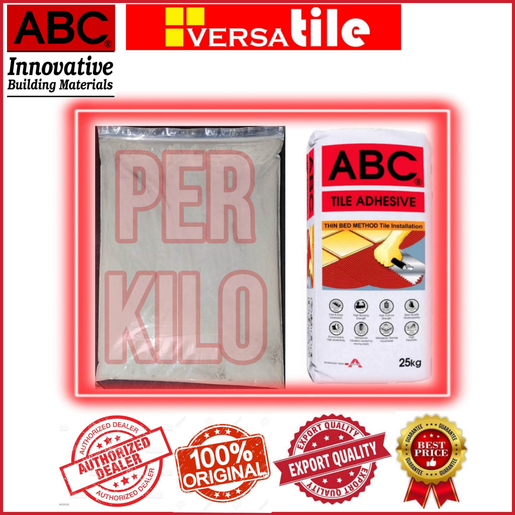 ABC Adhesive Original Per Kilo, Number 1 Tile Adhesive in PH | Shopee ...