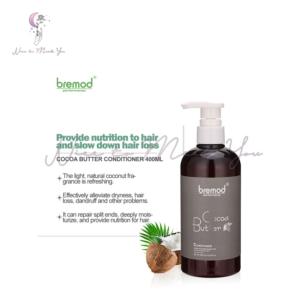Bremod Cocoa Butter Shampoo and Conditioner 400ml each | Shopee Philippines