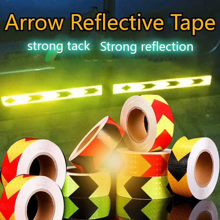 (5Mx50mm)Reflective Sticker Reflective Tape Arrow Marking Truck Lorry ...