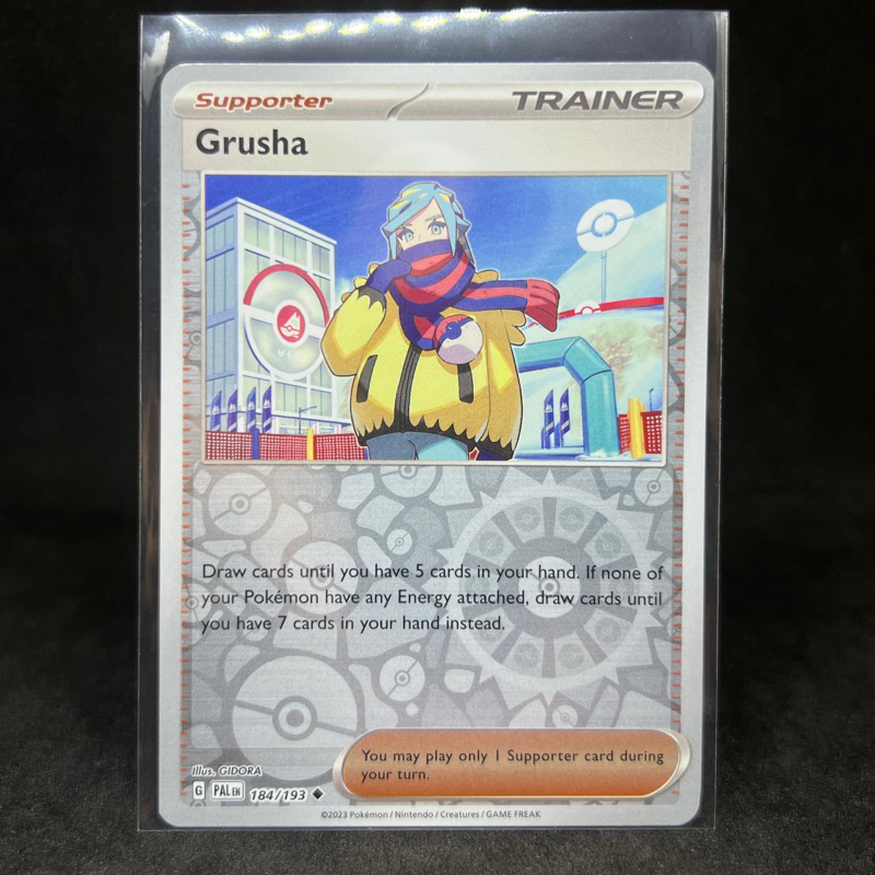 Pokemon TCG Grusha Reverse Holo Uncommon 184/193 2023 Scarlet & Violet ...