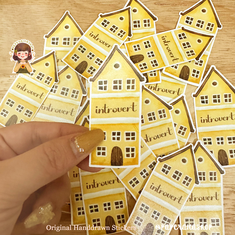 Introvert Home Waterproof Vinyl Sticker | VS020 | Paperaicashop ...
