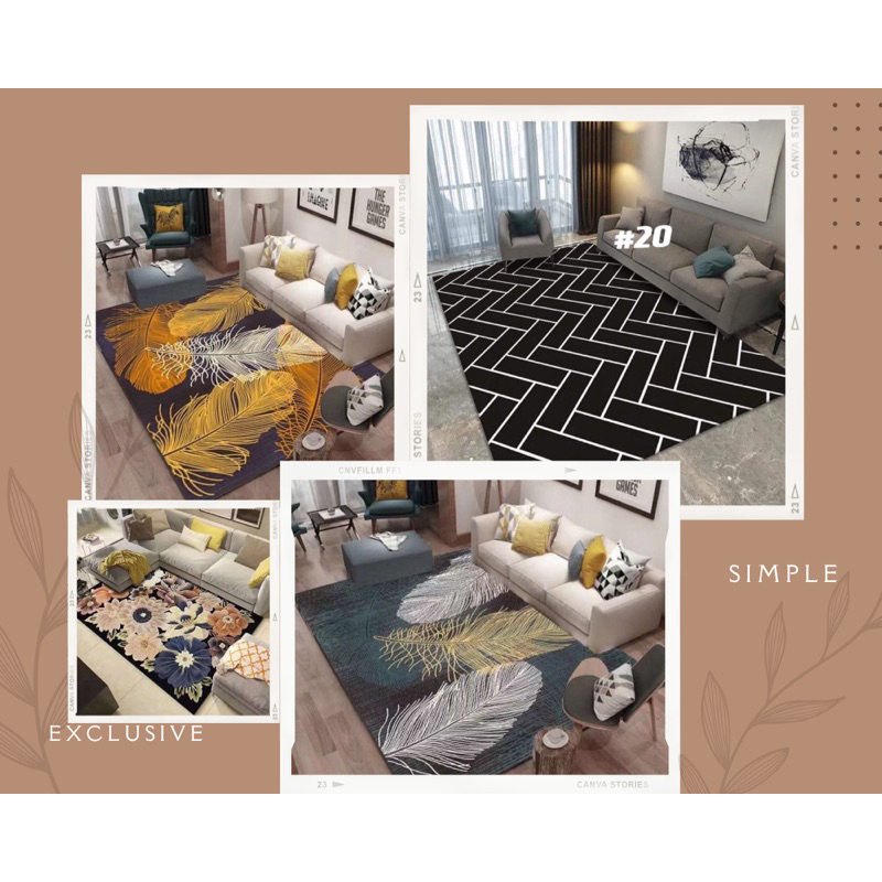80cmX120cm 3DGeometric Carpet Comfortable Lounge Area Rectangular ...