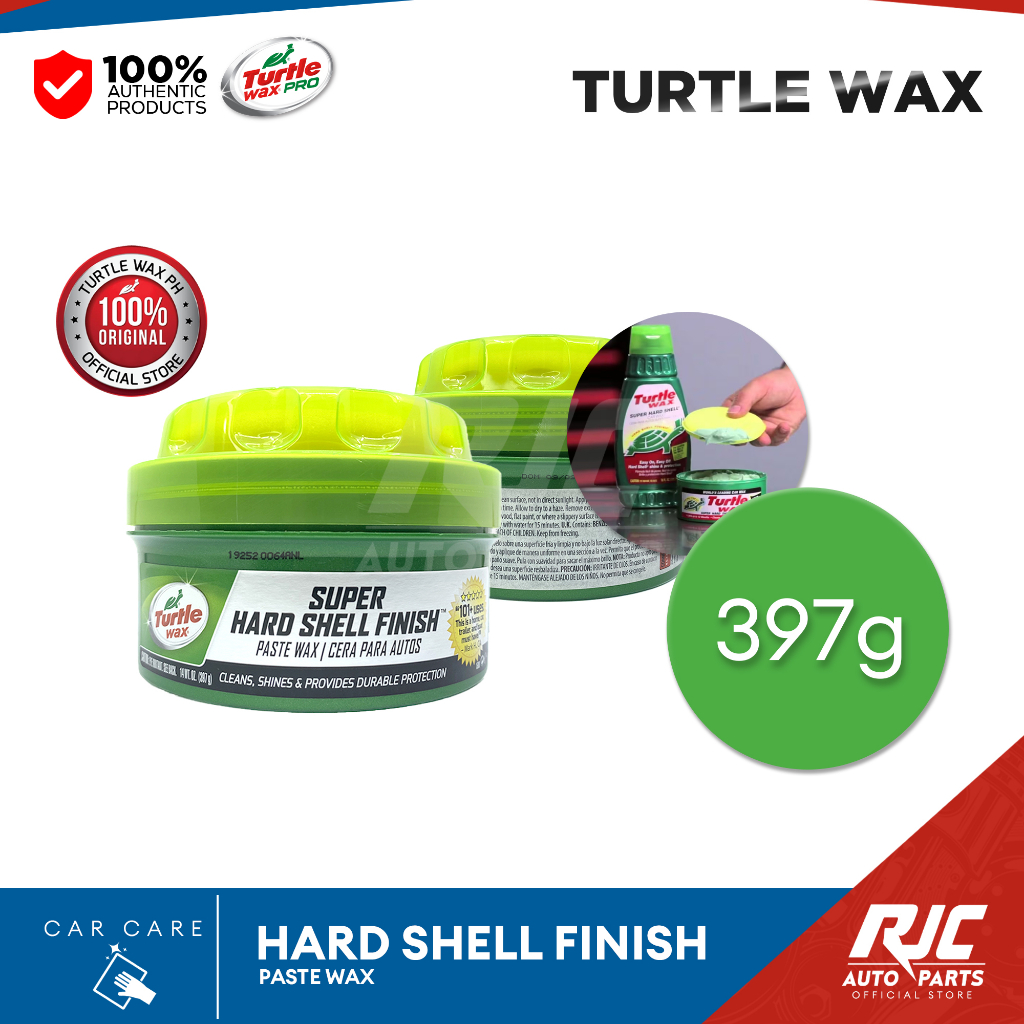 Turtle Wax Super Hard Shell Finish Paste Wax 397g | Shopee Philippines
