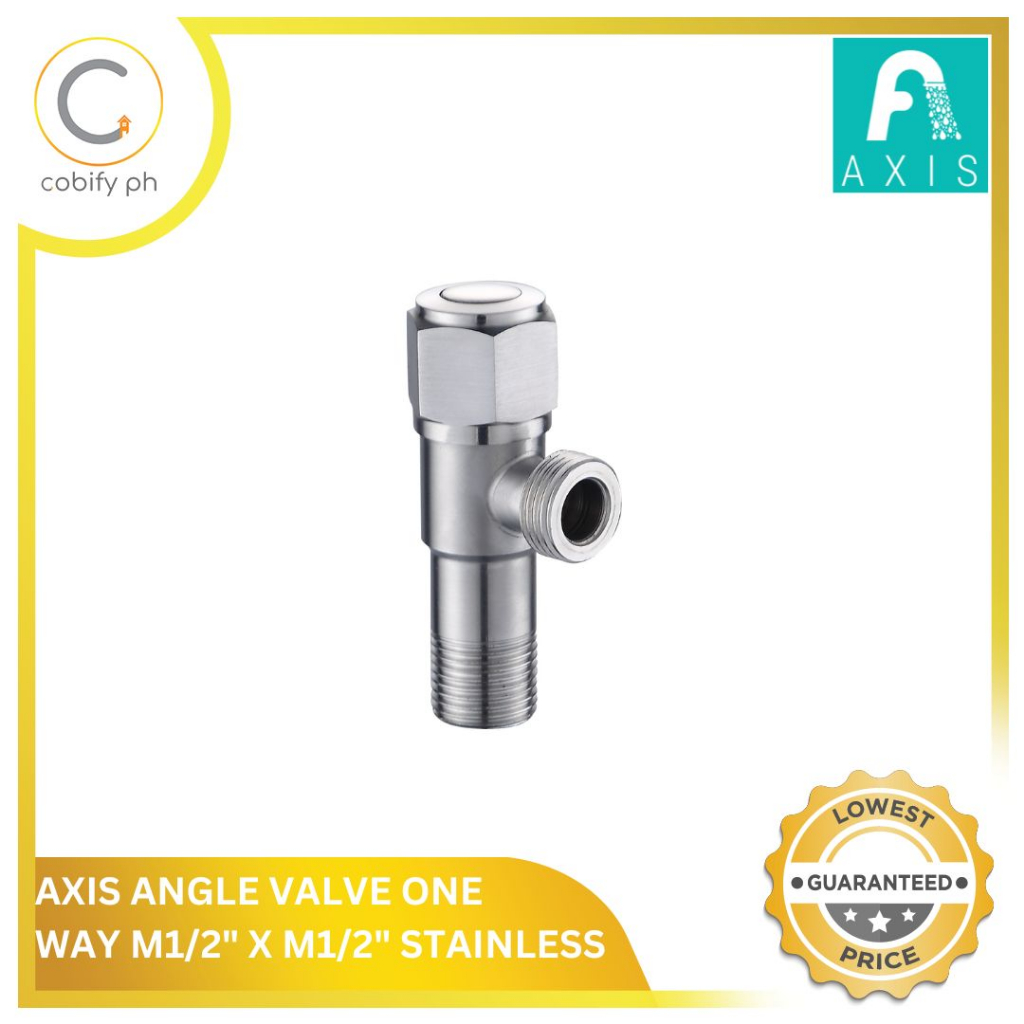 AXIS Angle Valve 1-Way M1/2" X M1/2" Stainless Steel | Shopee Philippines