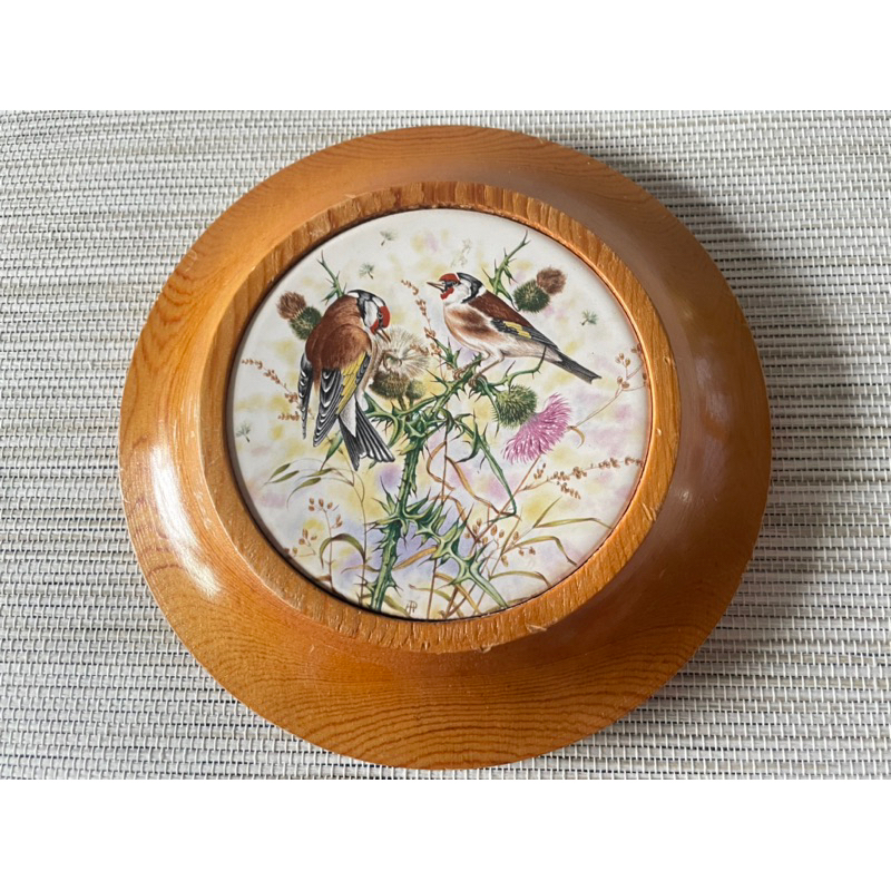 Vintage Wooden Ceramic Finch Trivet Wall Decor Made in UK | Shopee ...