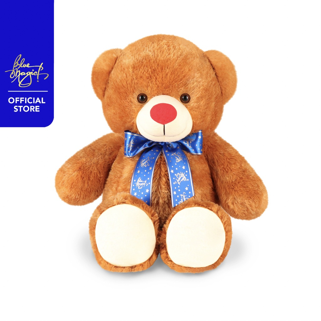 Blue Magic Casey Medium Moccasin Bear Stuffed Toy | Shopee Philippines