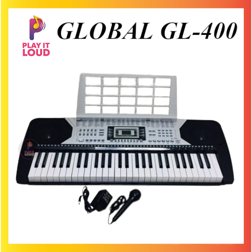 GLOBAL GL-400 PIANO DIGITAL ELECTRONIC KEYBOARD | Shopee Philippines