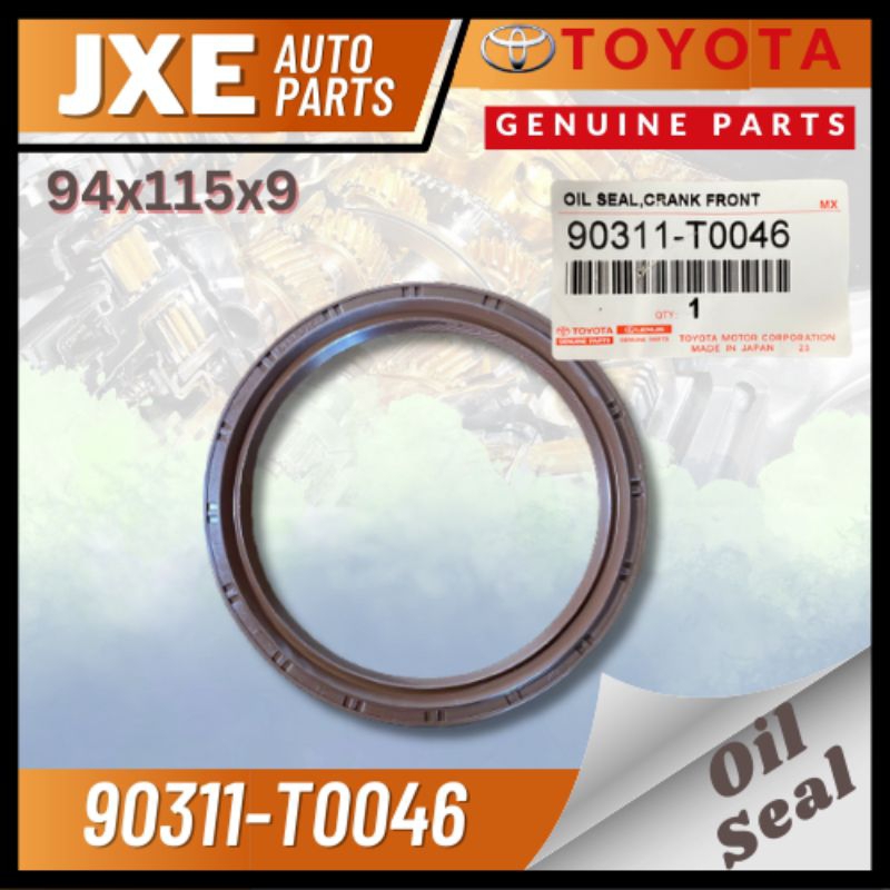 TOYOTA Oil Seal Crank Front 94x115x9cm for Innova Diesel (90311-T0046 ...