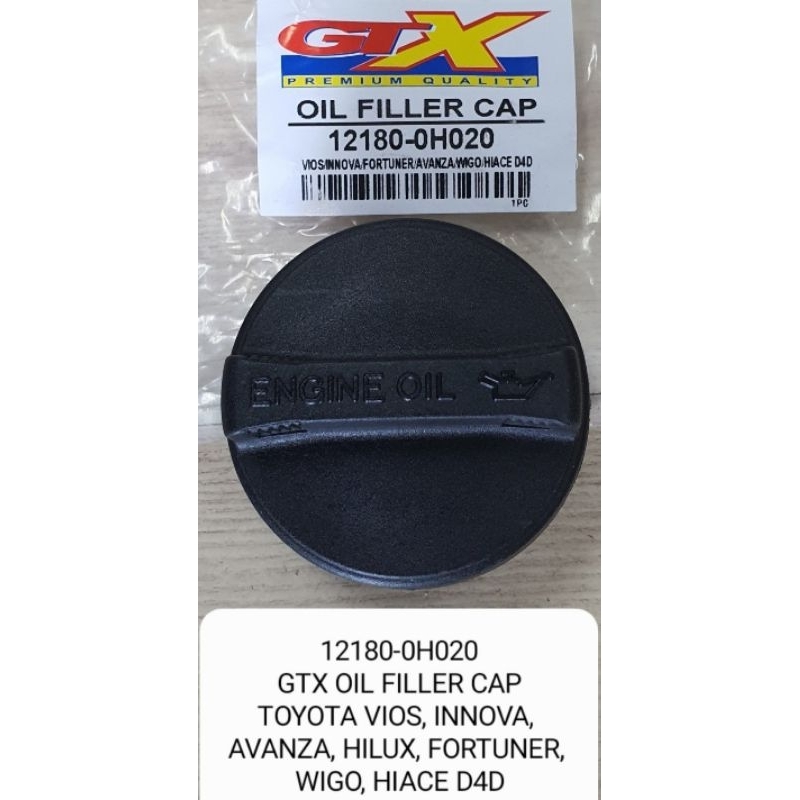Oil Filler Cap Toyota Vios, Innova, Avanza, Hilux, Fortuner, Wigo ...