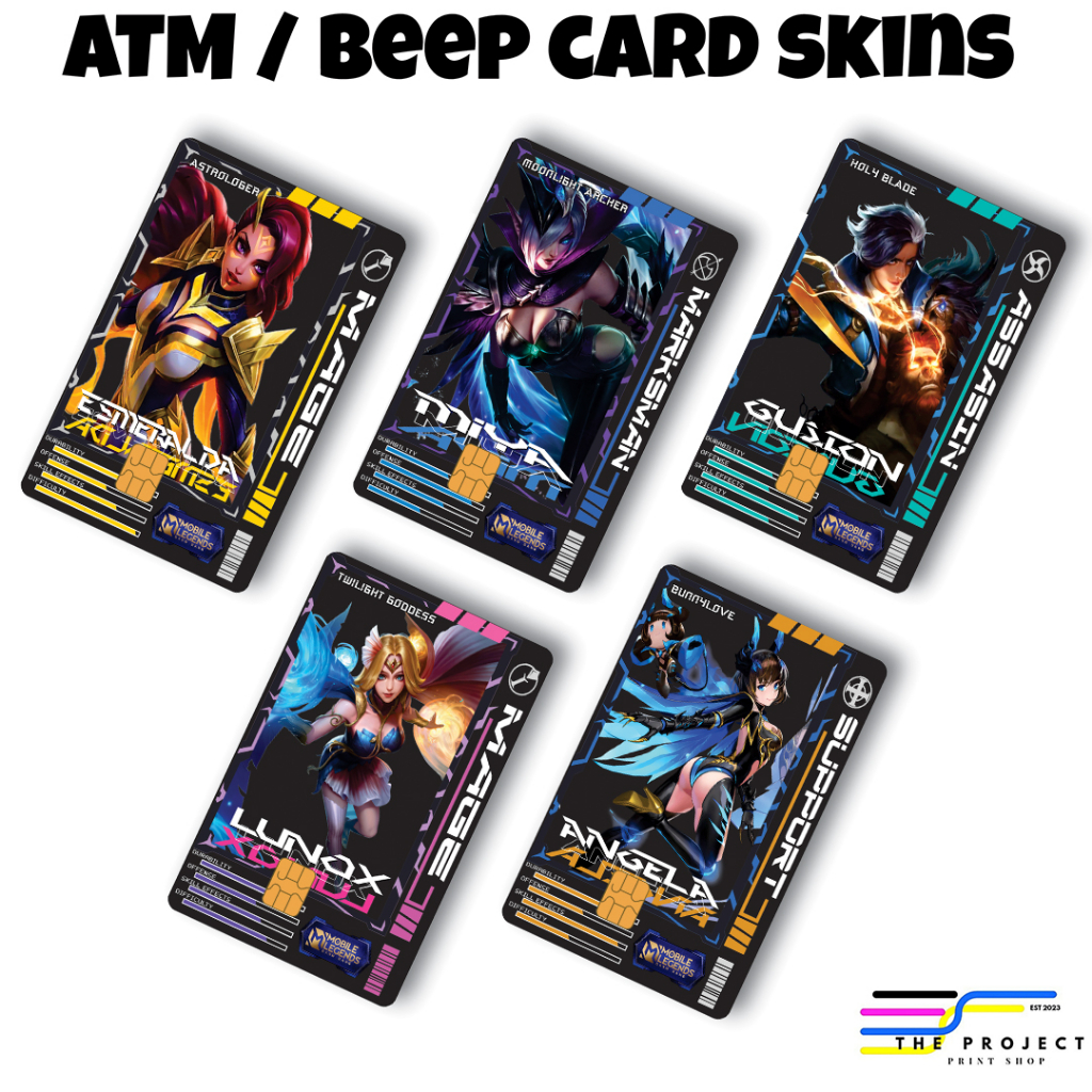 ATM/Beep Card Skin Stickers MOBILE LEGEND. Part 1(see part 2 for more ...