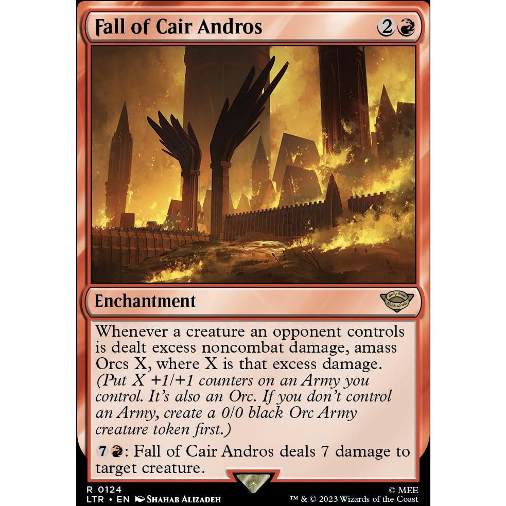 Fall of Cair Andros Rare The Lord of the Rings LOTR Magic the Gathering ...
