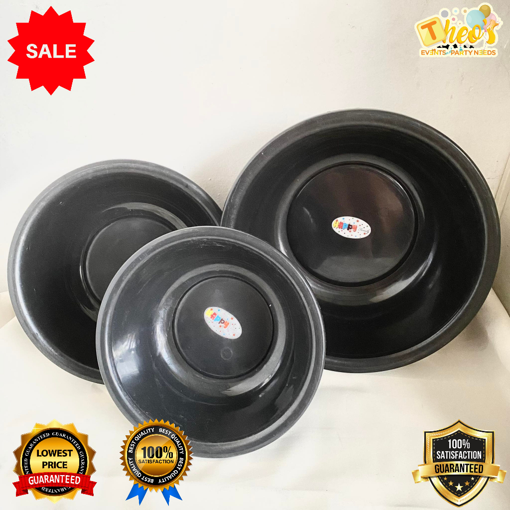 3 in 1 High Quality Plastic Round Black Multipurpose Laundry Utility ...