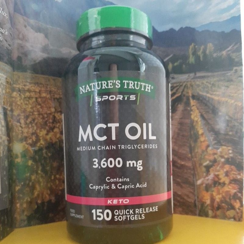 MCT Oil 3600mg 150 Softgels EXPIRY Dec. 2024 Nature's Truth Caprylic & Capric Acid Keto | Shopee ...