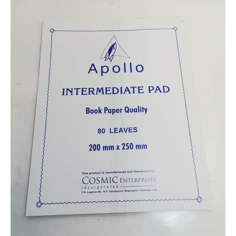 1ream Intermediate pad ( 10 pads) 200x250mm 80 leaves | Shopee Philippines