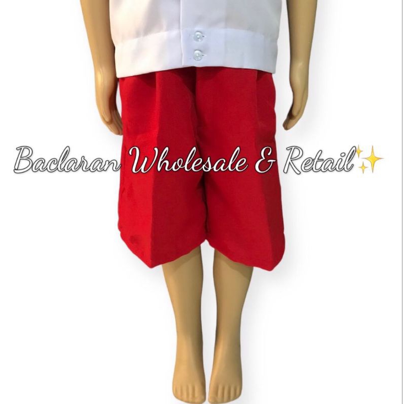 Short School Uniform ( Red ) | Shopee Philippines