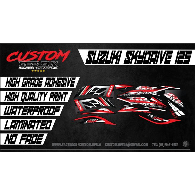 Suzuki Skydrive 125 Stock Decals Set | Shopee Philippines