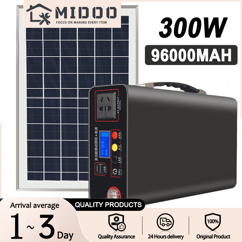 MIDOO 220V 300W Power Station 96000mAh Multi-Function Portable Big ...