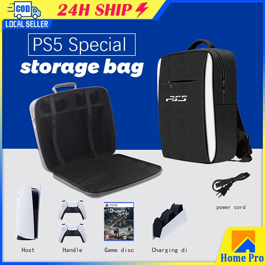 PS5 Bagpack for Travel Carrying Case PlayStation 5 Console Game Storage ...