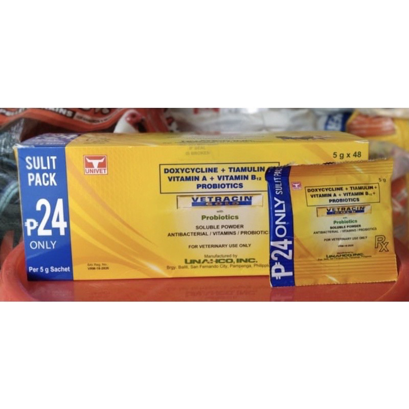 VETRACIN (GOLD 5gms) (CLASSIC 5g) For GameFowl (1sachet) | Shopee ...